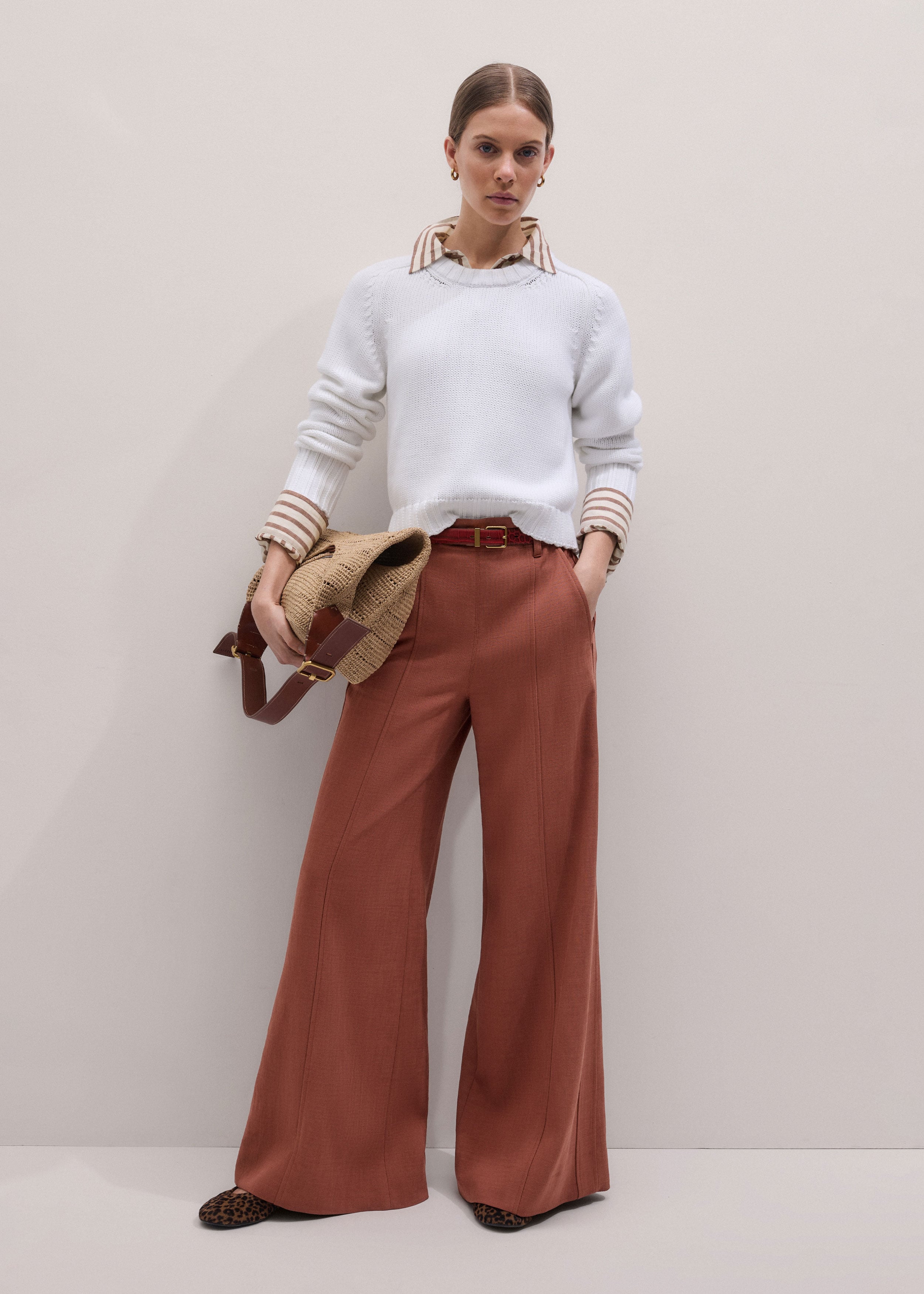 ME+EM ME+EM Tailored Wide Leg Trousers
